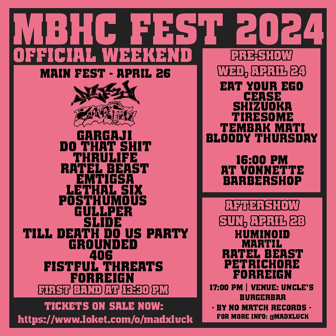 Rangkaian Manado Bay Hardcore Fest Bakal Digelar 3 Hari!